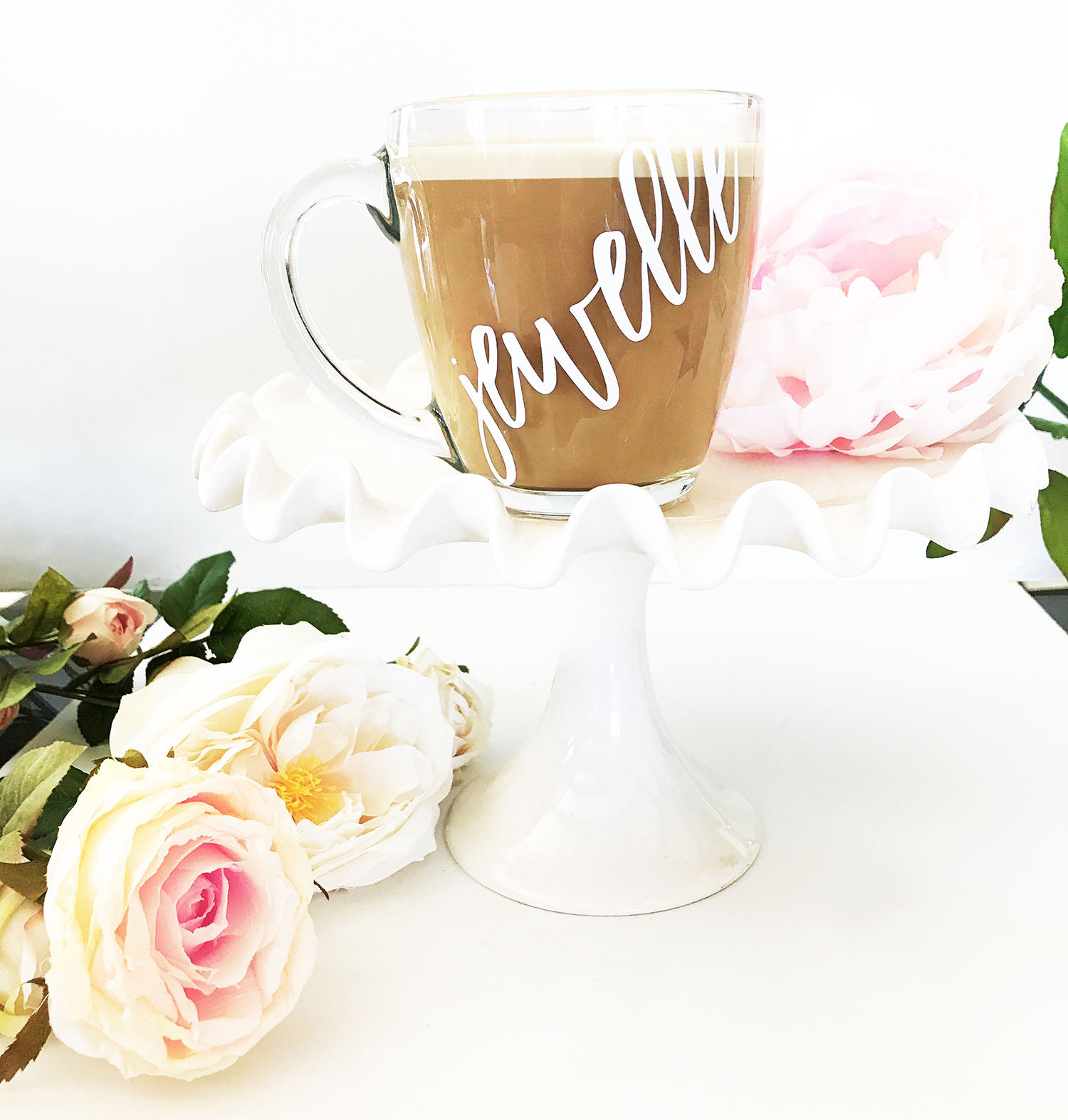 Personalized Glass Coffee Mug - Sentry Lane